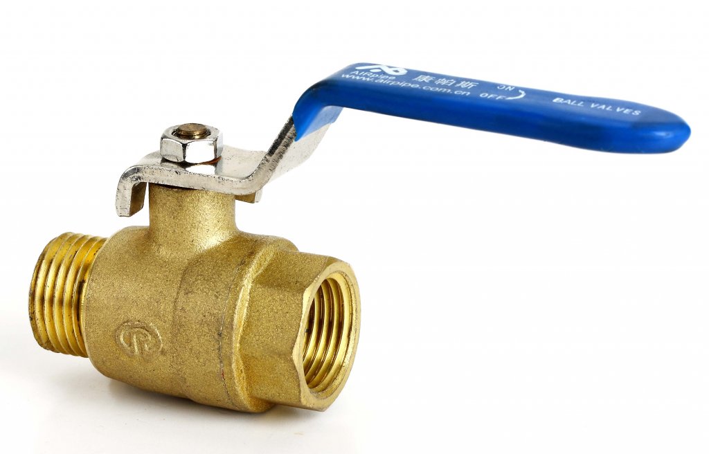 5073 2" NPT Double Female Nickel Plated Locking Ball Valve | Air ...